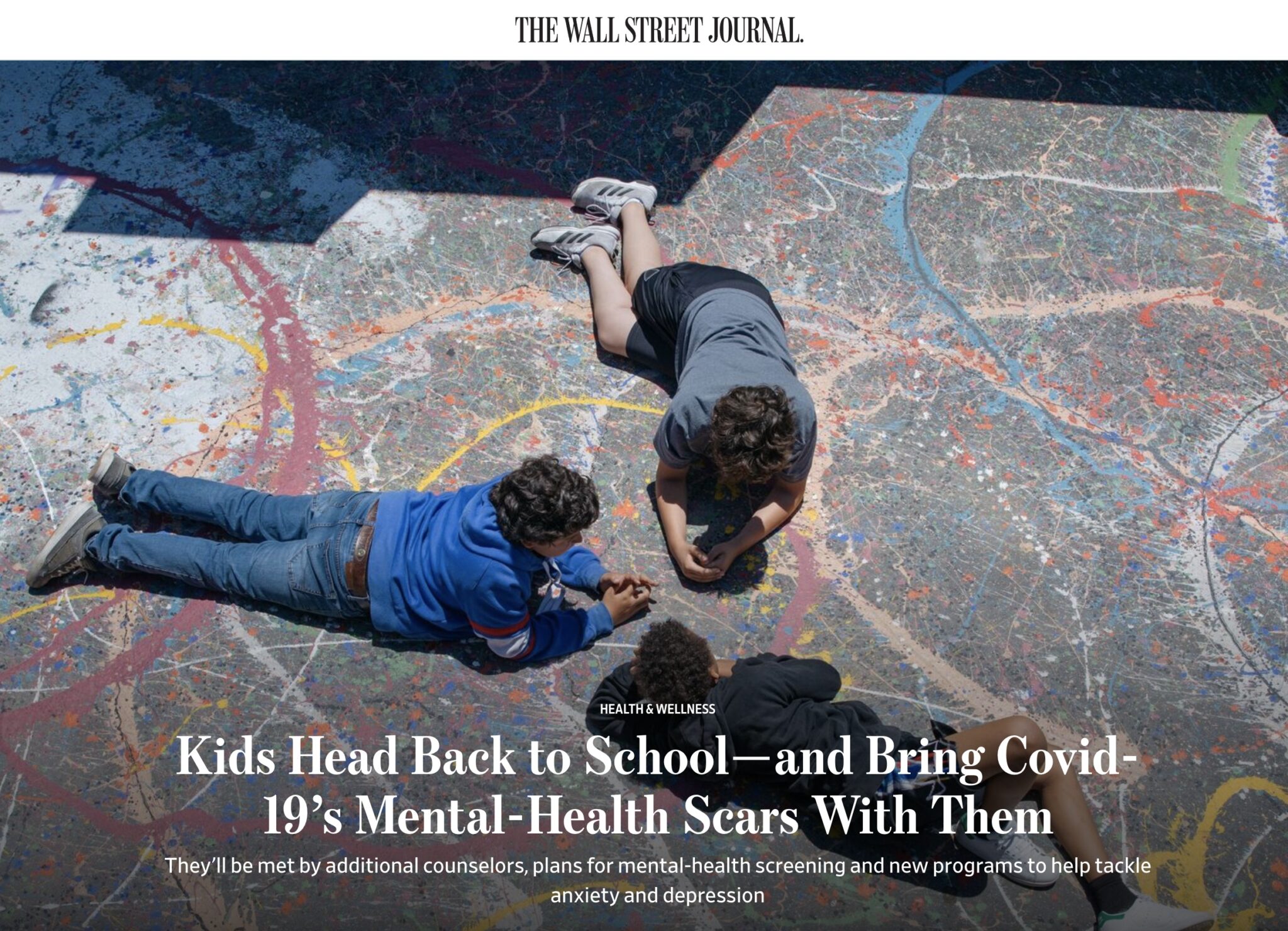 Kids Head Back to School - and Bring Covid-19’s Mental-Health Scars ...